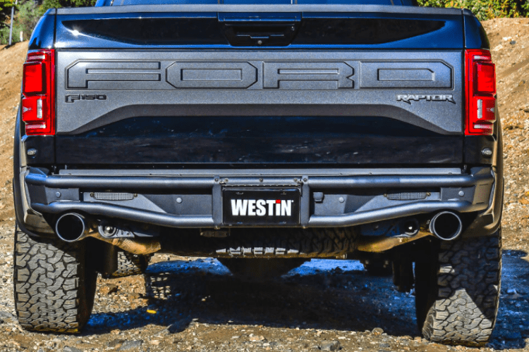 Westin 58-82025 Ford F150 Raptor 2017-2020 Outlaw Rear Bumper | BumperStock