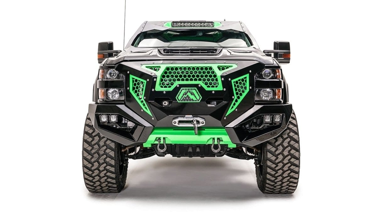 Fab Fours GR3000-1 2015-2019 Chevy Silverado 2500/3500 HD Front Bumper ...