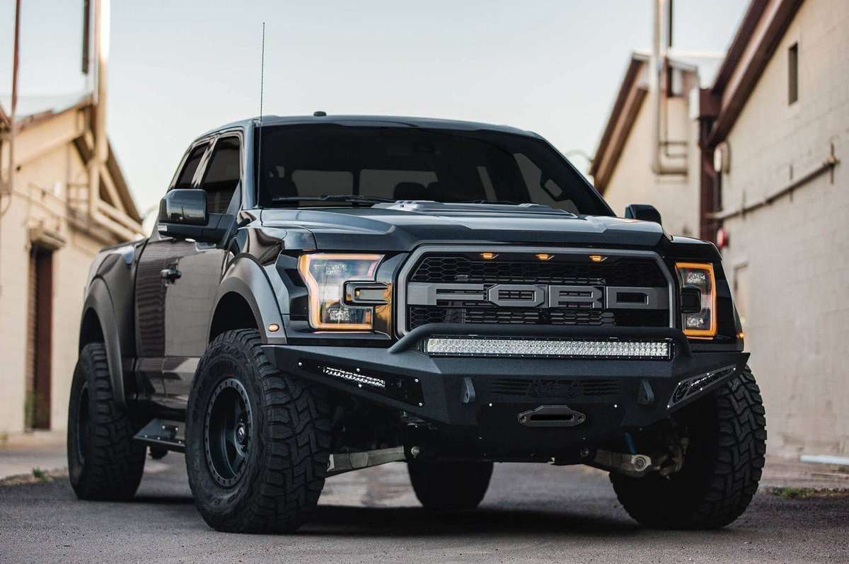 Black Ford Raptor Lifted