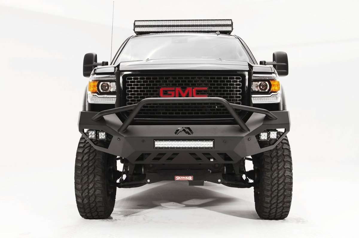 Fab Fours GM15-V3152-1 2015-2019 GMC Sierra 2500/3500 HD Front Bumper ...